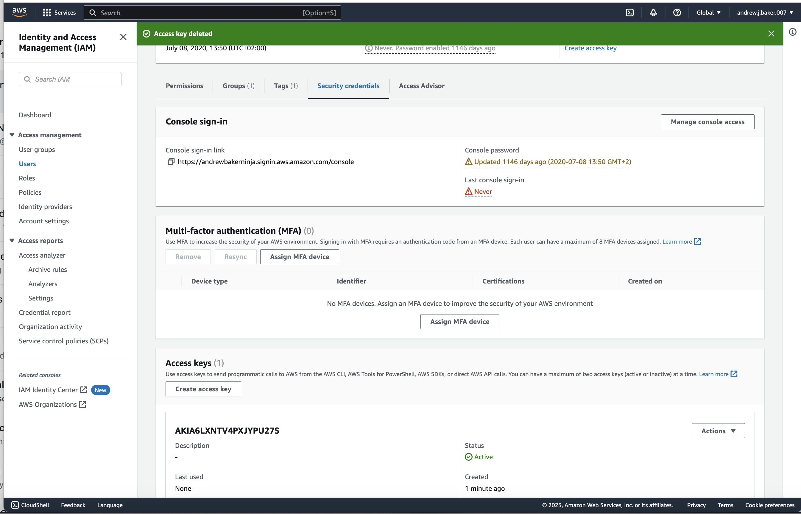 AWS: Install and configure the AWS CLI on a Macbook – Andrew Baker's ...